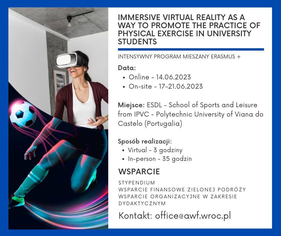 BIP - ‘Immersive virtual reality as a way to promote the practice of ...